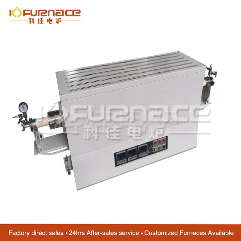 1400C three temperature zone tube furnace_Zhengzhou Kejia Furnace