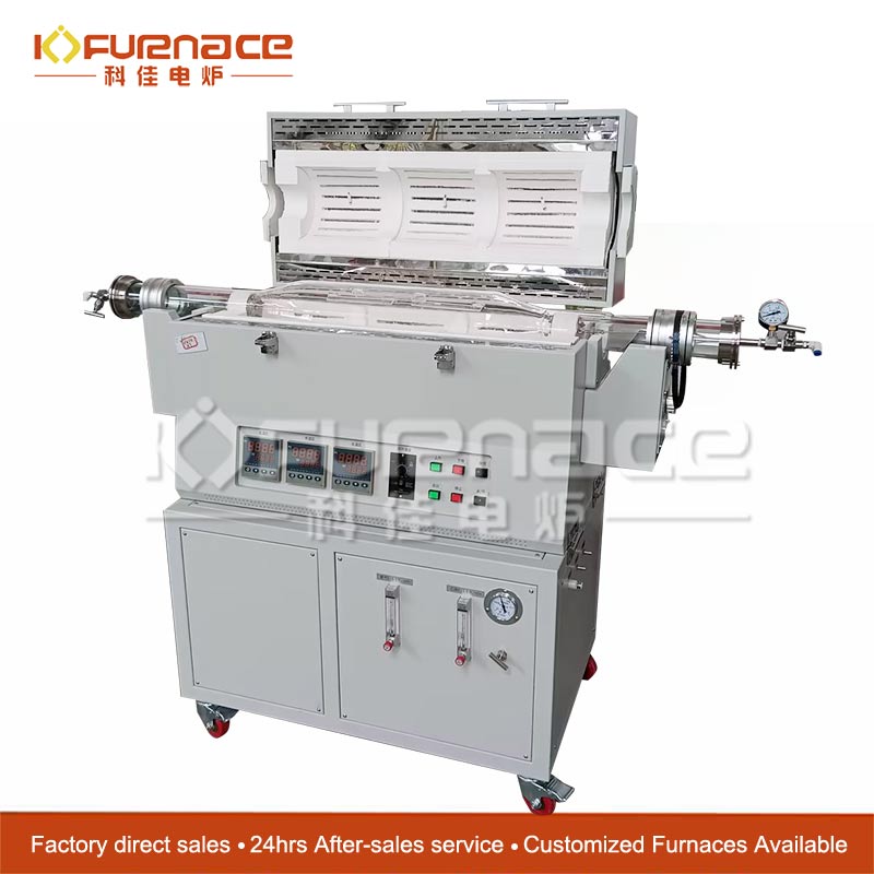 Customized 3 zone rotary tube furnace;3 zone rotary tube furnace ...